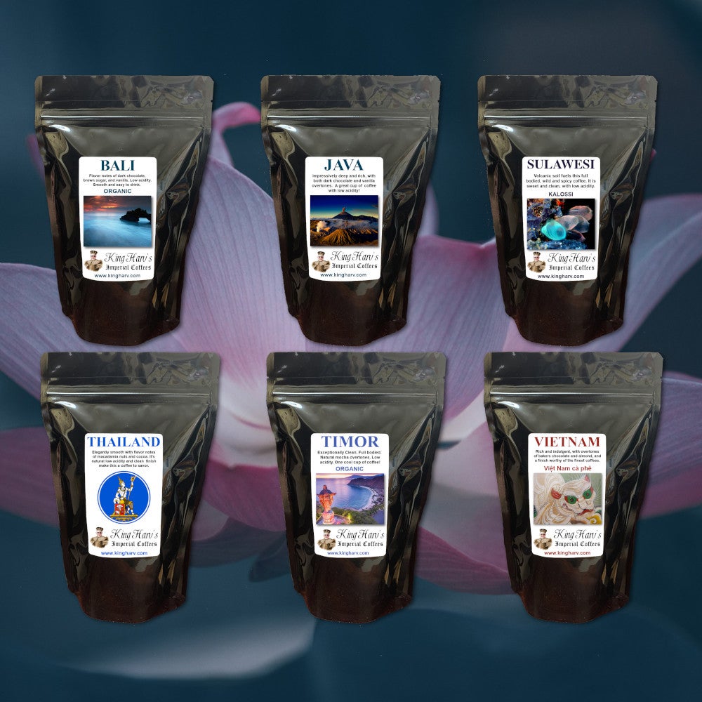 Asian Elite Variety 6 Pack | King Harv's Imperial Coffees