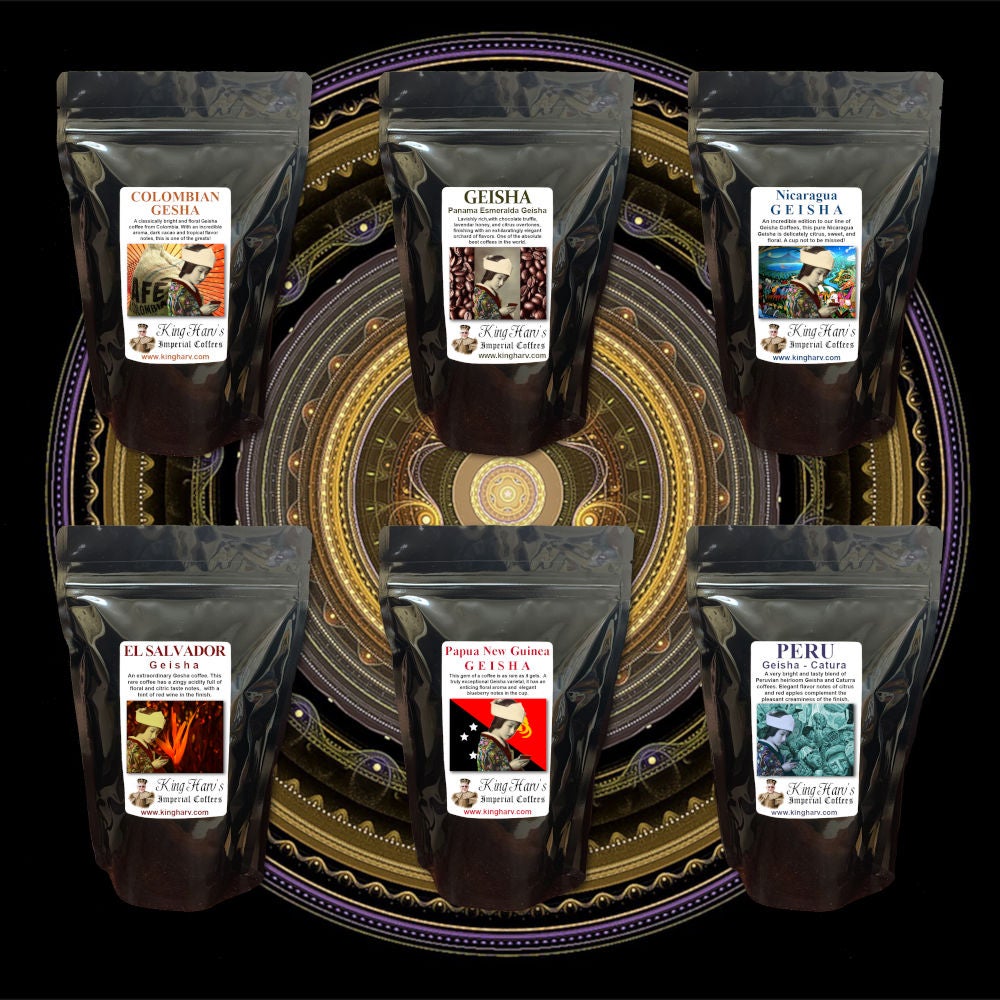Geisha Variety 6 Pack - LIMITED EDITION | King Harv's Imperial Coffees