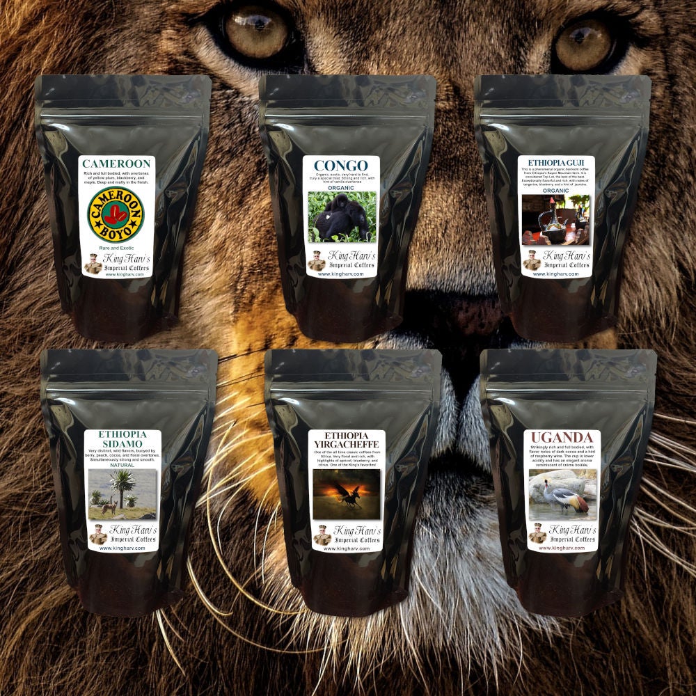 African Elite Variety 6 Pack | King Harv's Imperial Coffees